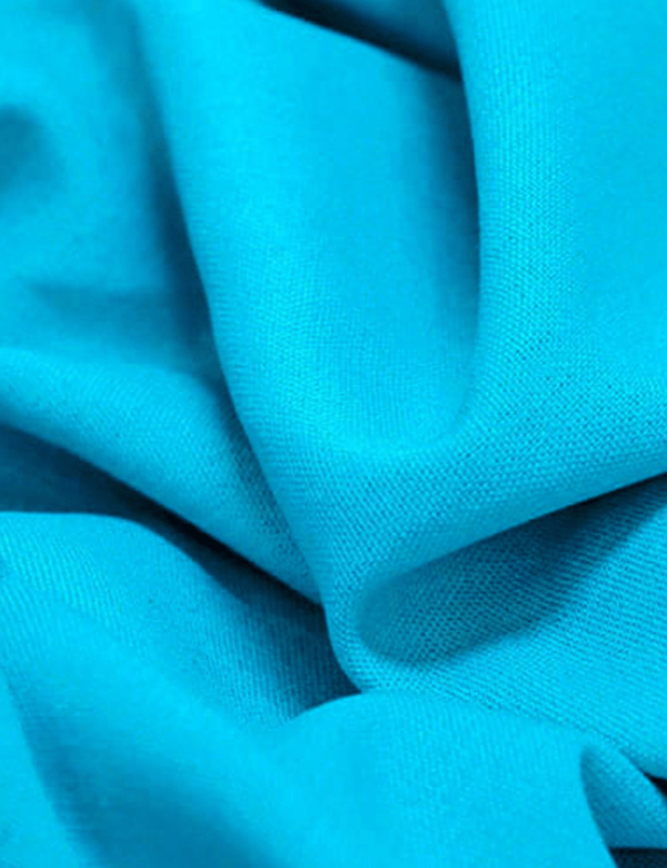 Tecido Linho Com Viscose Liso - Scuba Blue